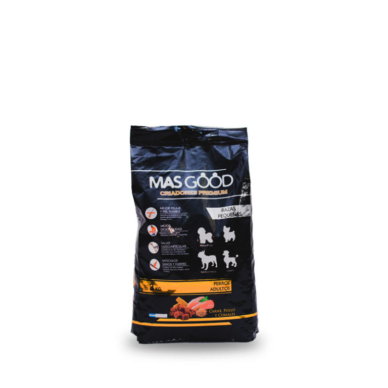 Alimento balanceado Masgood Criadores Premium raza pequeña (26%) x 3kg ...
