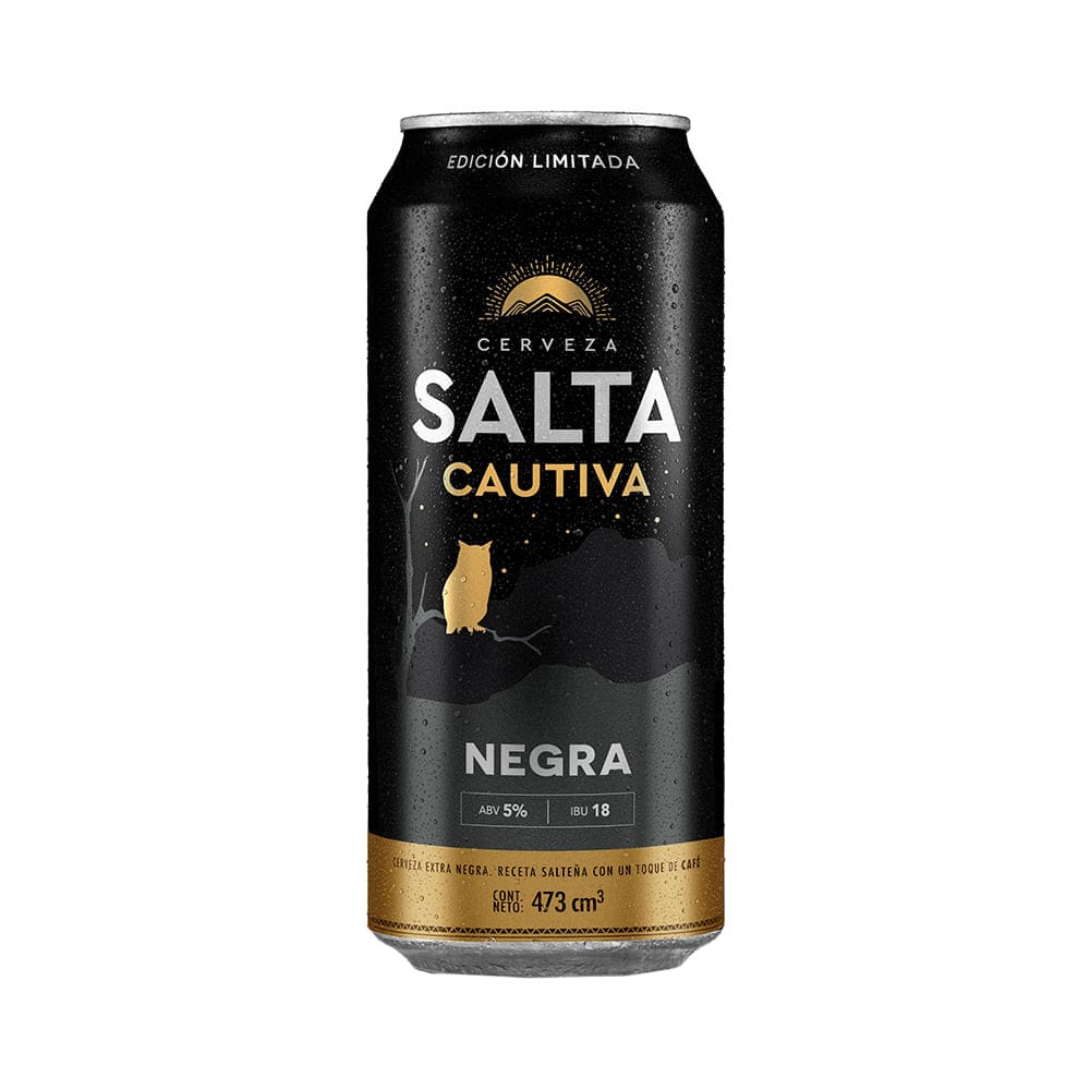 Cerveza Salta Cautiva negra lata x 473c – DISTRIBUIDORA LA FLIA